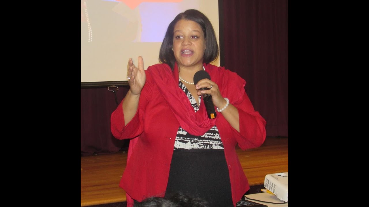 Assemblywoman Michaelle Solages speaks at Sen. Sanders' Women in Power ...