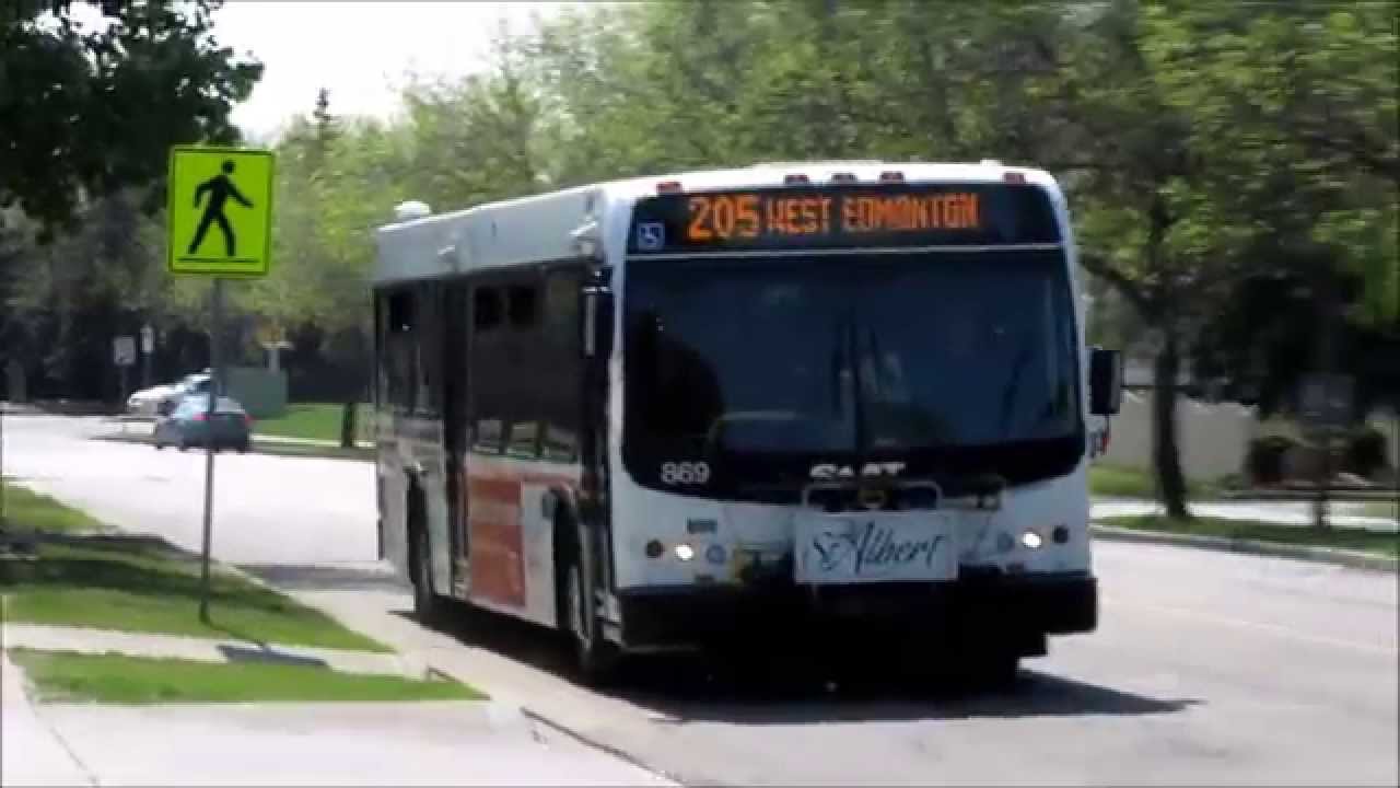 St. Albert Transit: 2007 New Flyer D40LFR 869 - YouTube