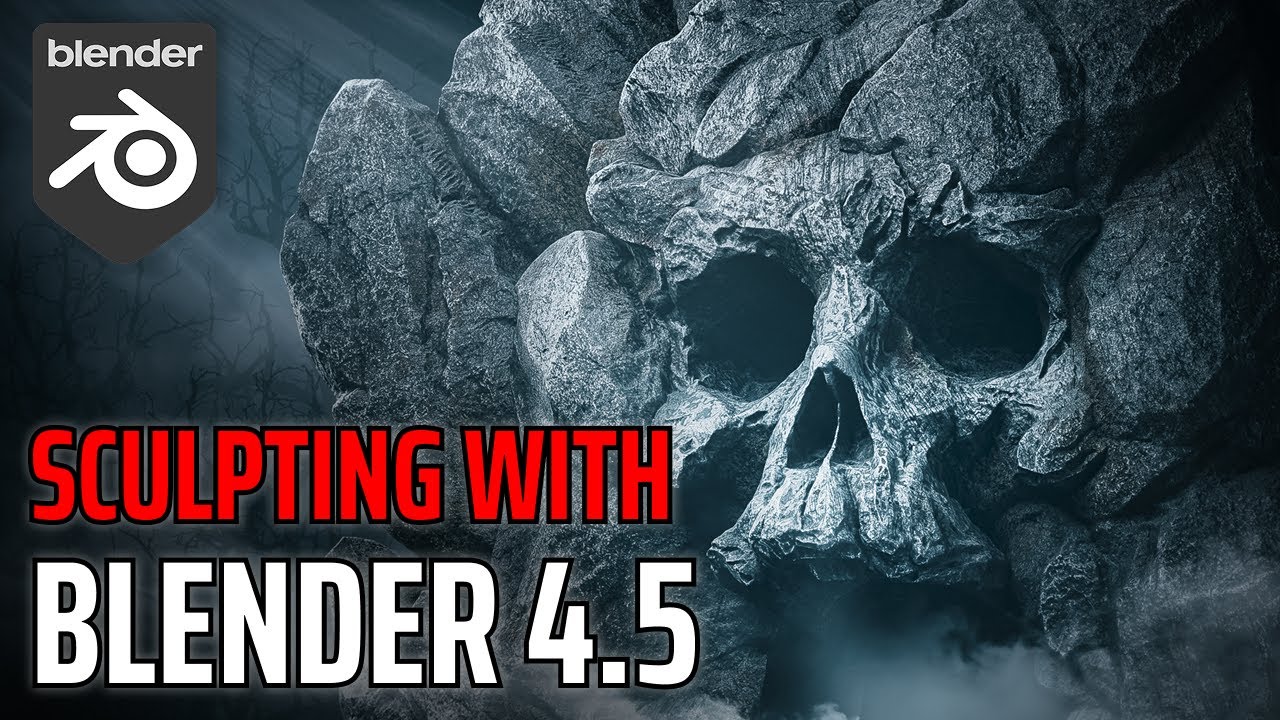 Stunning Skull Cave Creation in Blender 3D Process - YouTube