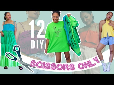 12 Scissors Only Ways To Transform T-shirts!