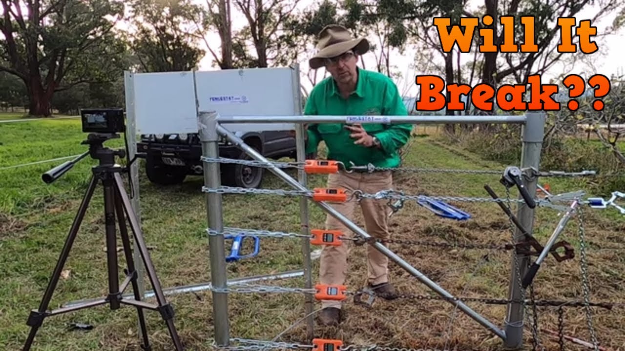 Breaking Stuff Fencestay test - Over-tensioning a fence to test the end ...