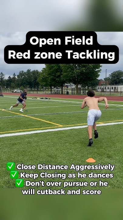 Keys to Making Open Field RedZone Tackles - YouTube