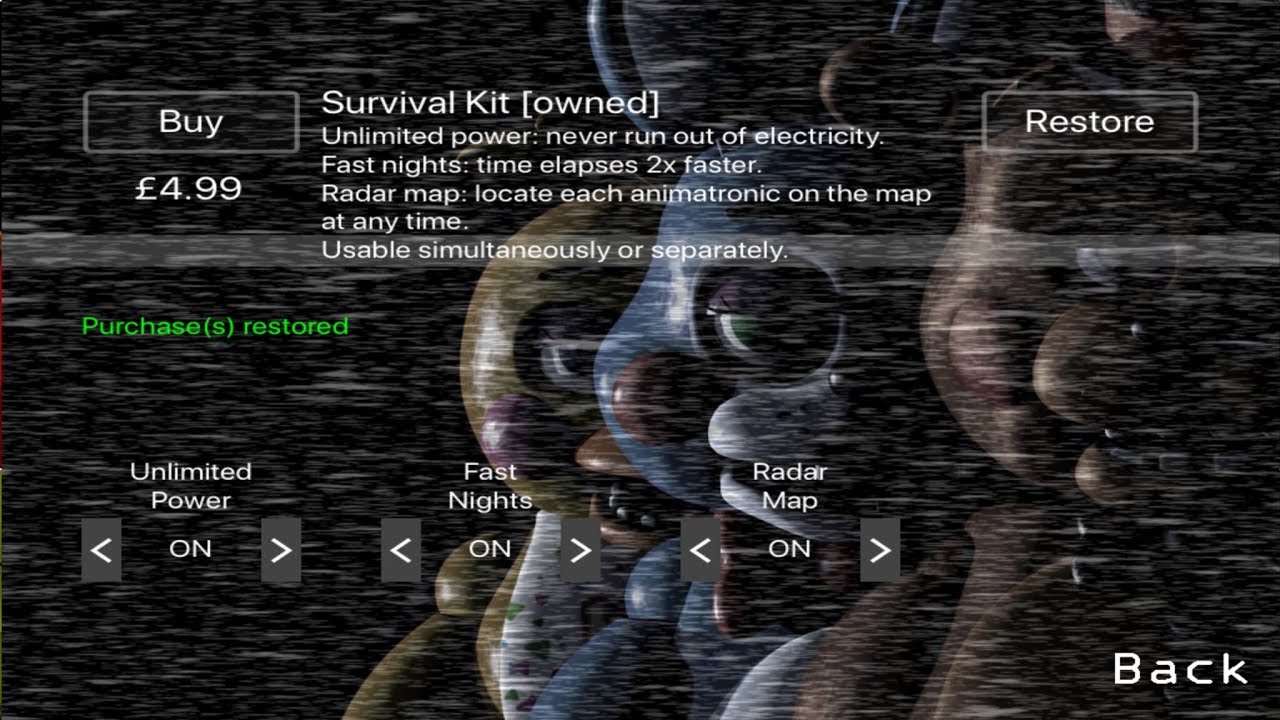 FNAF 2 Mobile REMASTERED: Survival Kit Gameplay - YouTube