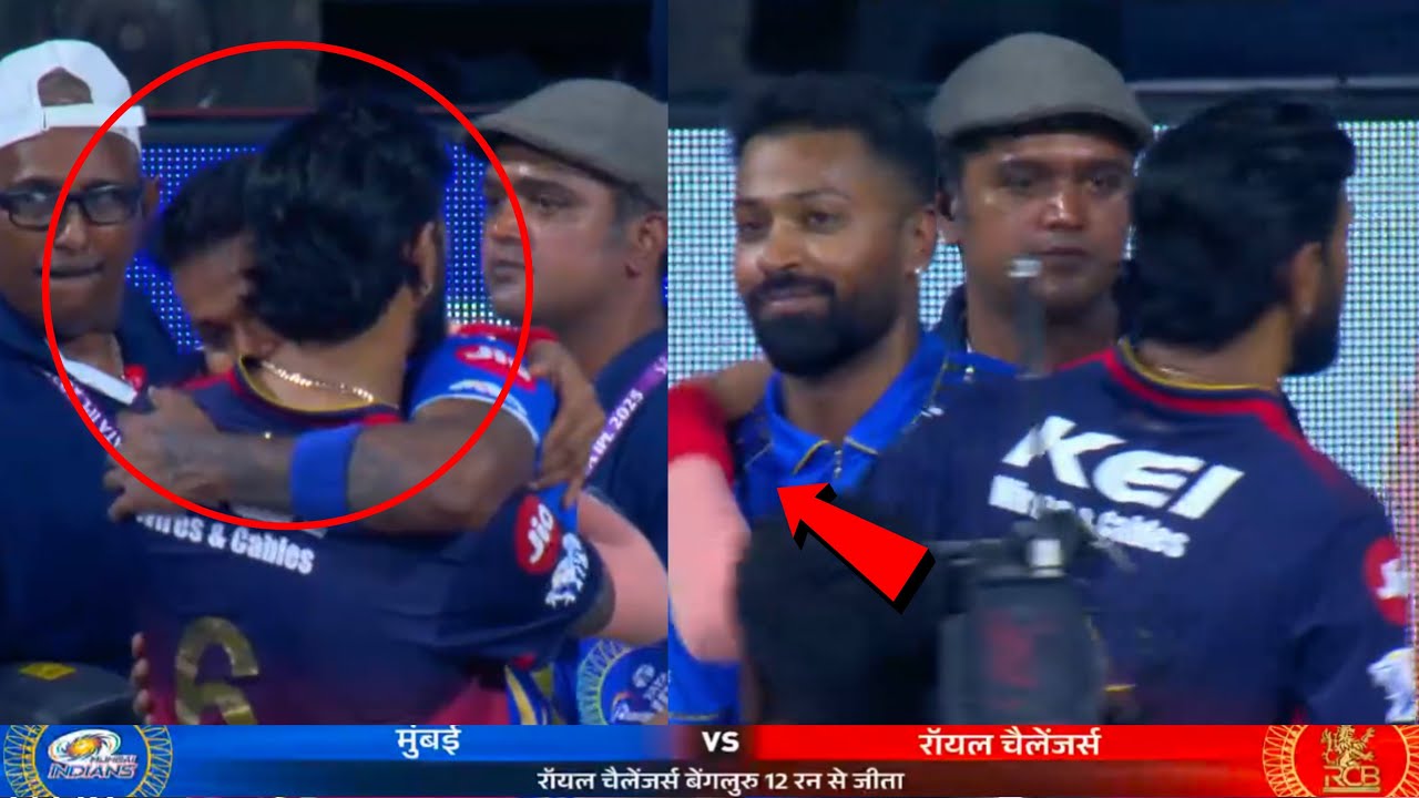 Emotional hardik pandya Hug krunal Pandya and start crying emotionaly ...