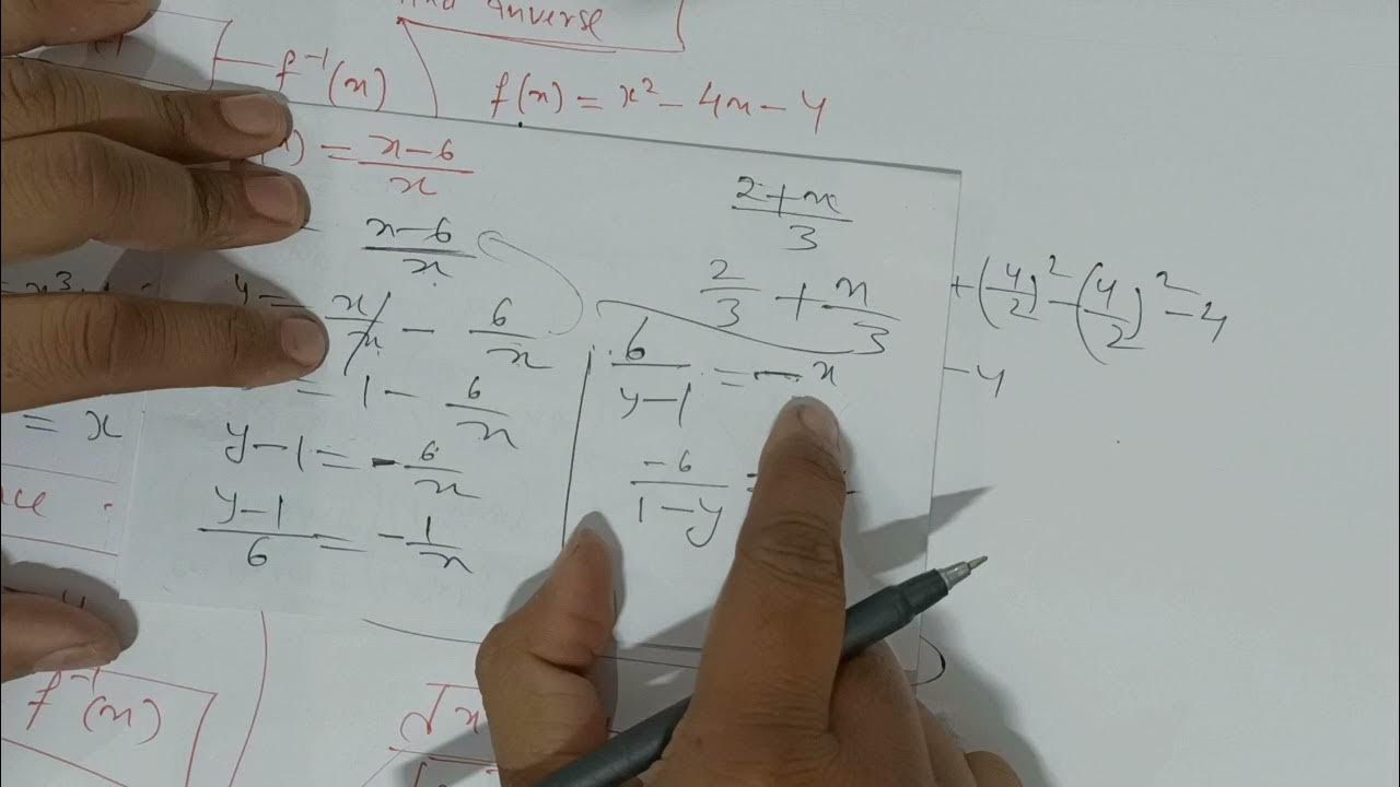 12 inverse function 1 - YouTube