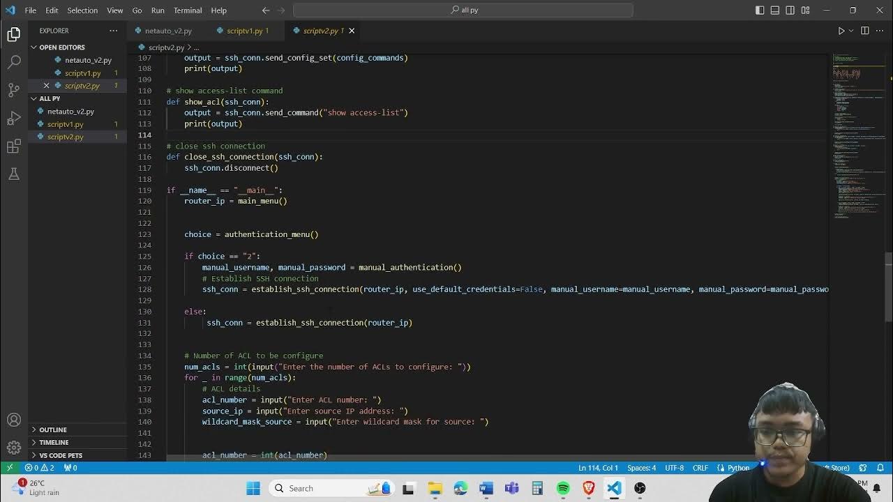 ITT633-AUTOMATE ACL USING PYTHON - YouTube