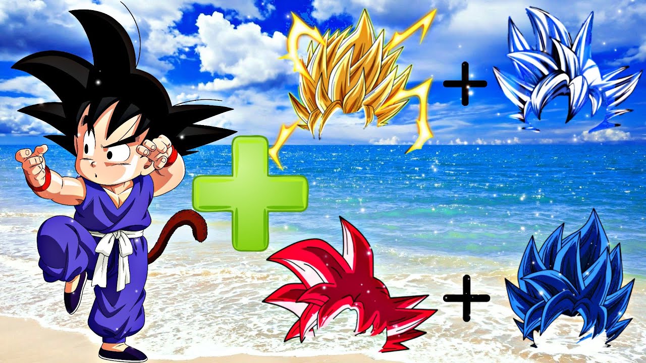 Kid Goku + Rainbow 🌈 Hair Fusion : Who is Strong ? - YouTube