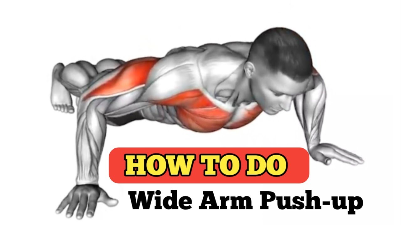 How to do wide Arm push-up - YouTube