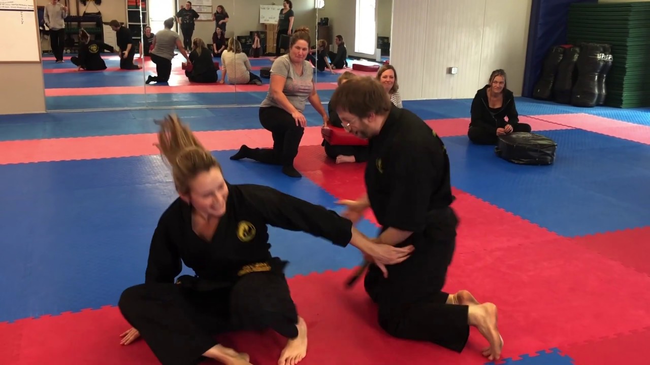 Women's Self Defense - Using Your Legs When On Your Back With Attacker ...
