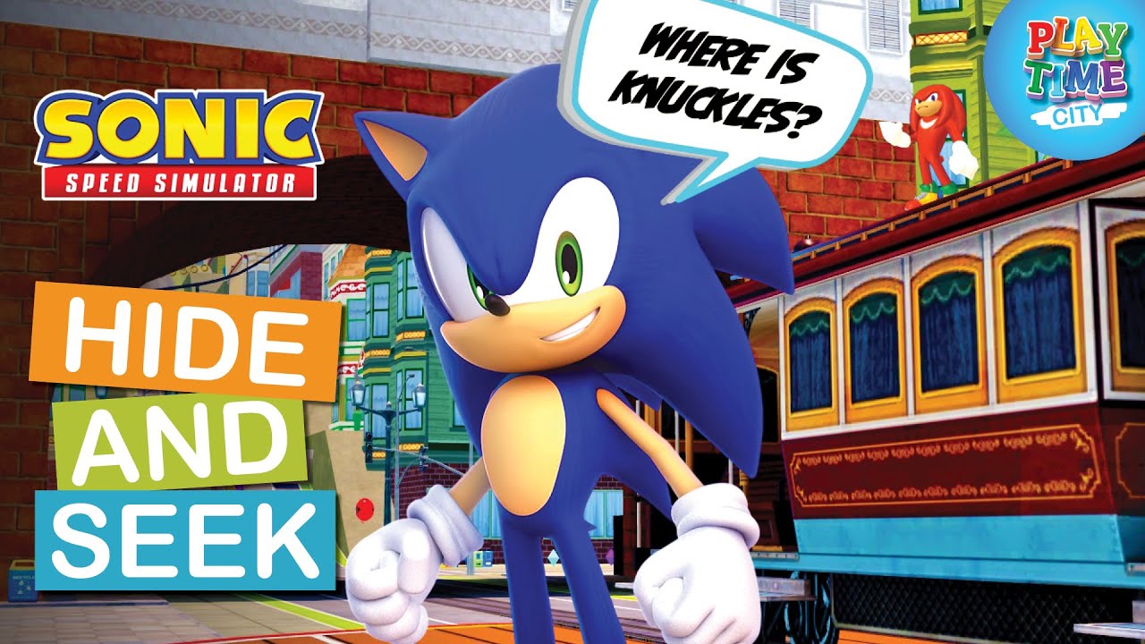Playing HIDE AND SEEK in Sonic Speed Simulator CITY ESCAPE - YouTube