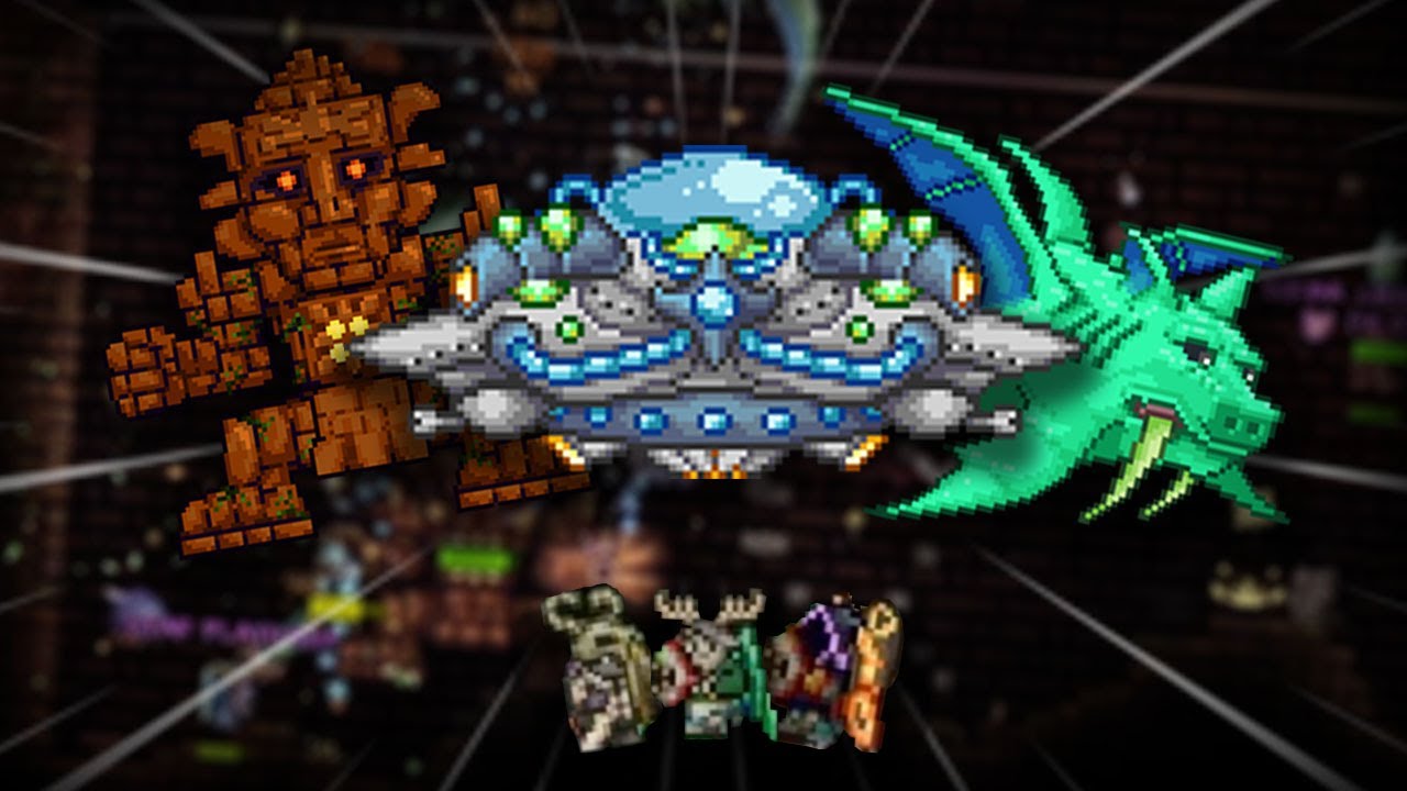 GOLEM + MARTIAN RAID + DUKE FISHRON = SO EZ | | Terraria Hardmode ...