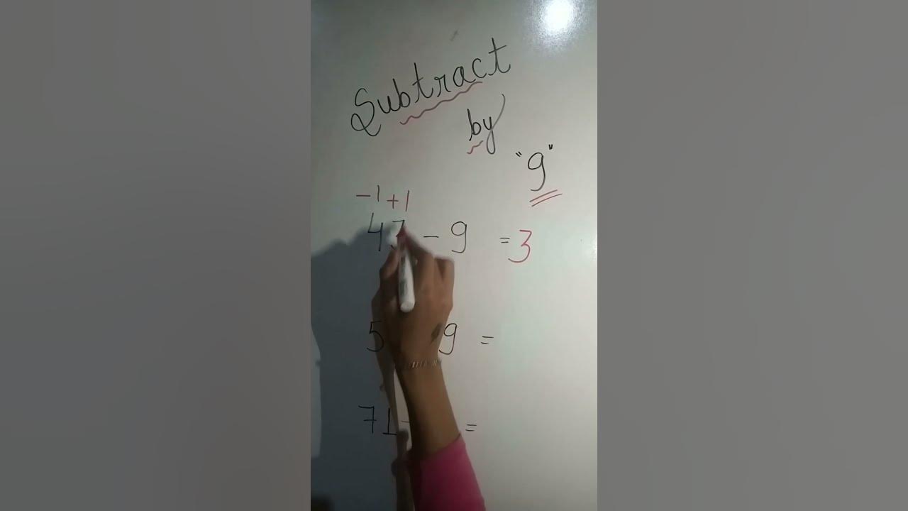 Subtraction Shortcut Trick | Subtract to 9 in any 2 digits number | Solve in seconds ...