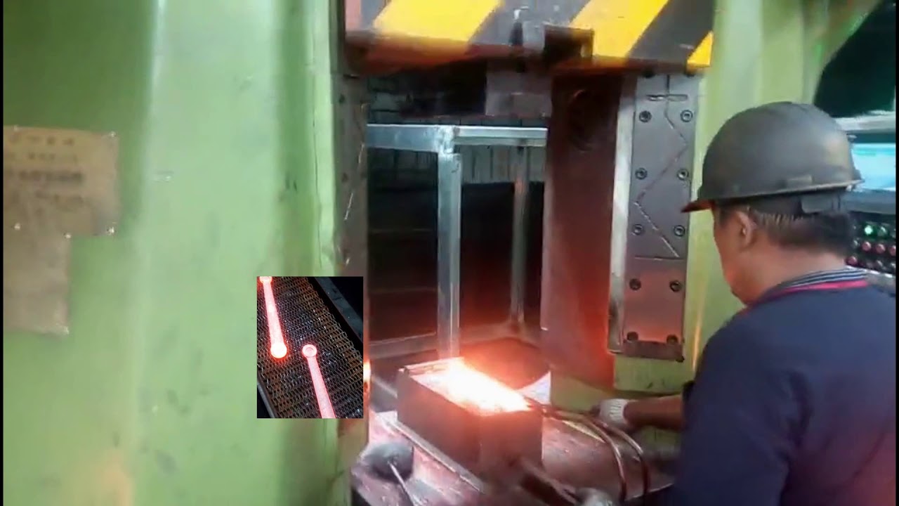 CNC forging hammer production line produces hand tools - YouTube