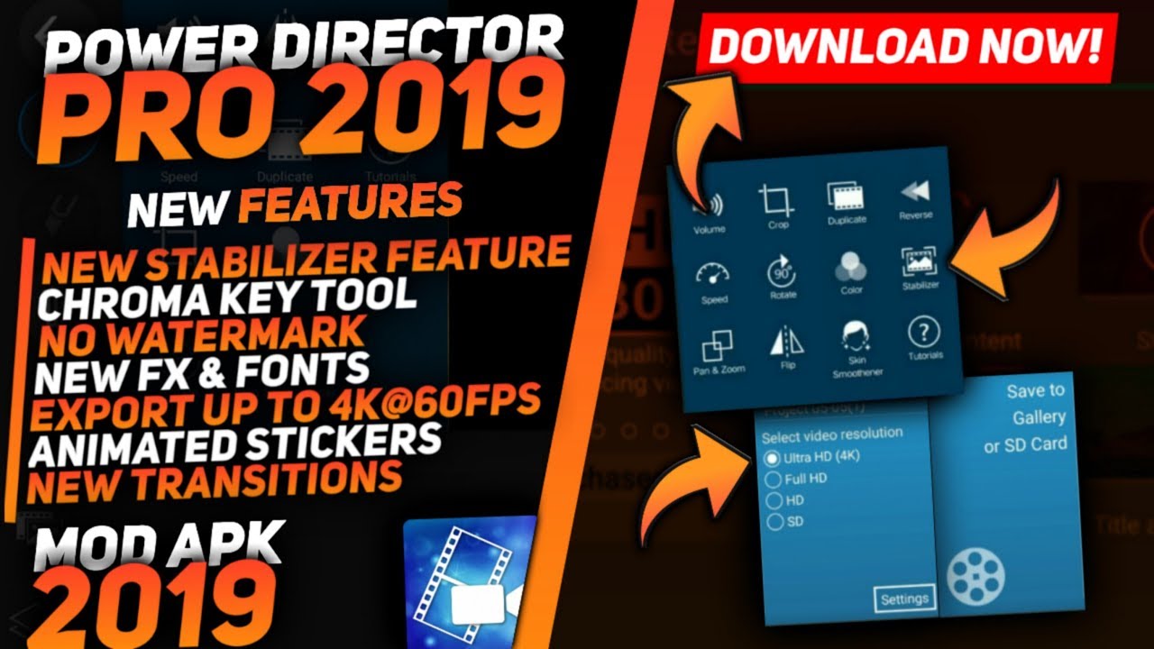 PowerDirector Pro Mod Latest Version V6.1.2 New Features And More - YouTube