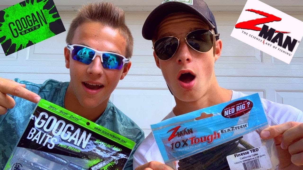 GOOGAN BAITS Rattlin' Ned vs Zman Ned Rig CHALLENGE! (Unexpected Catch ...