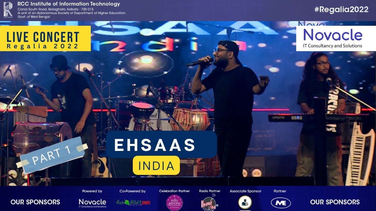 Bangla Rock Band EHSAAS INDIA performing live at Nazrul Manchi ...