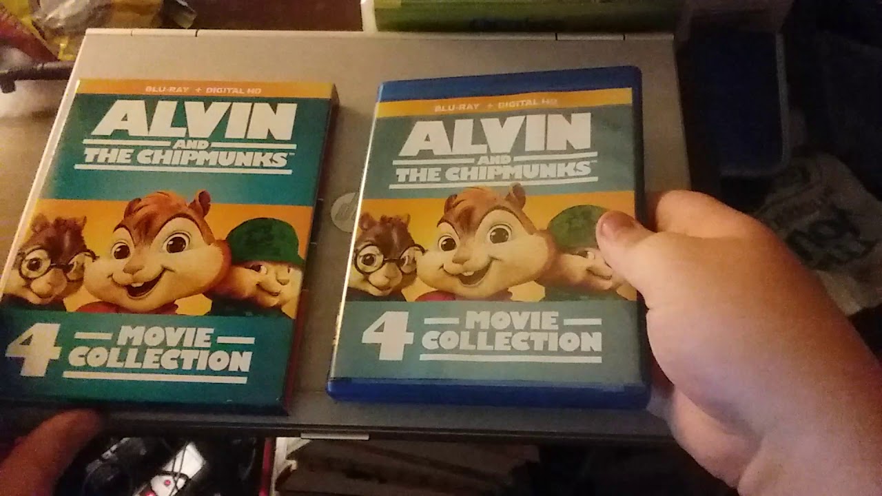 Alvin and the Chipmunks 4-Movie Collection Blu-ray Unboxing - YouTube