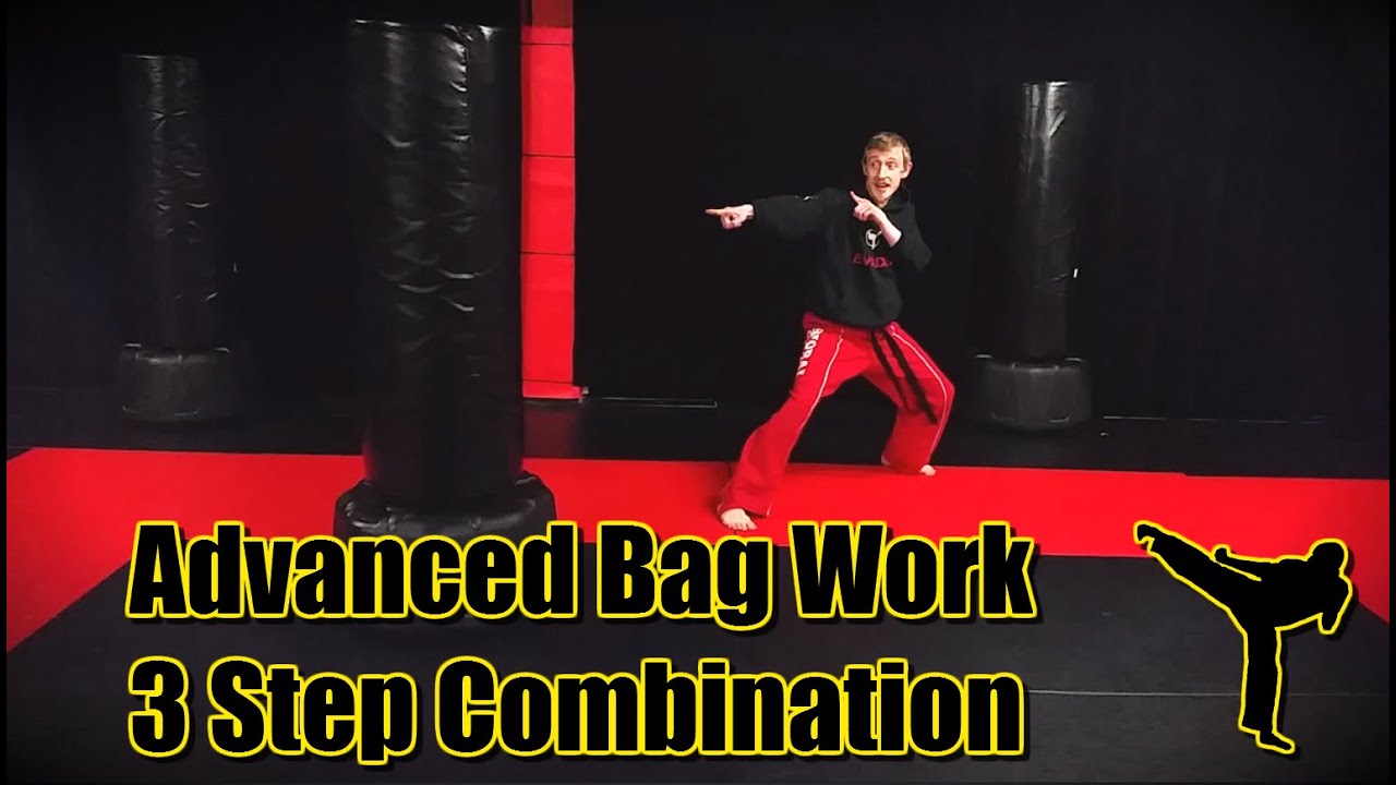 Advanced Kickboxing Bag Combination - Stance Switching - YouTube