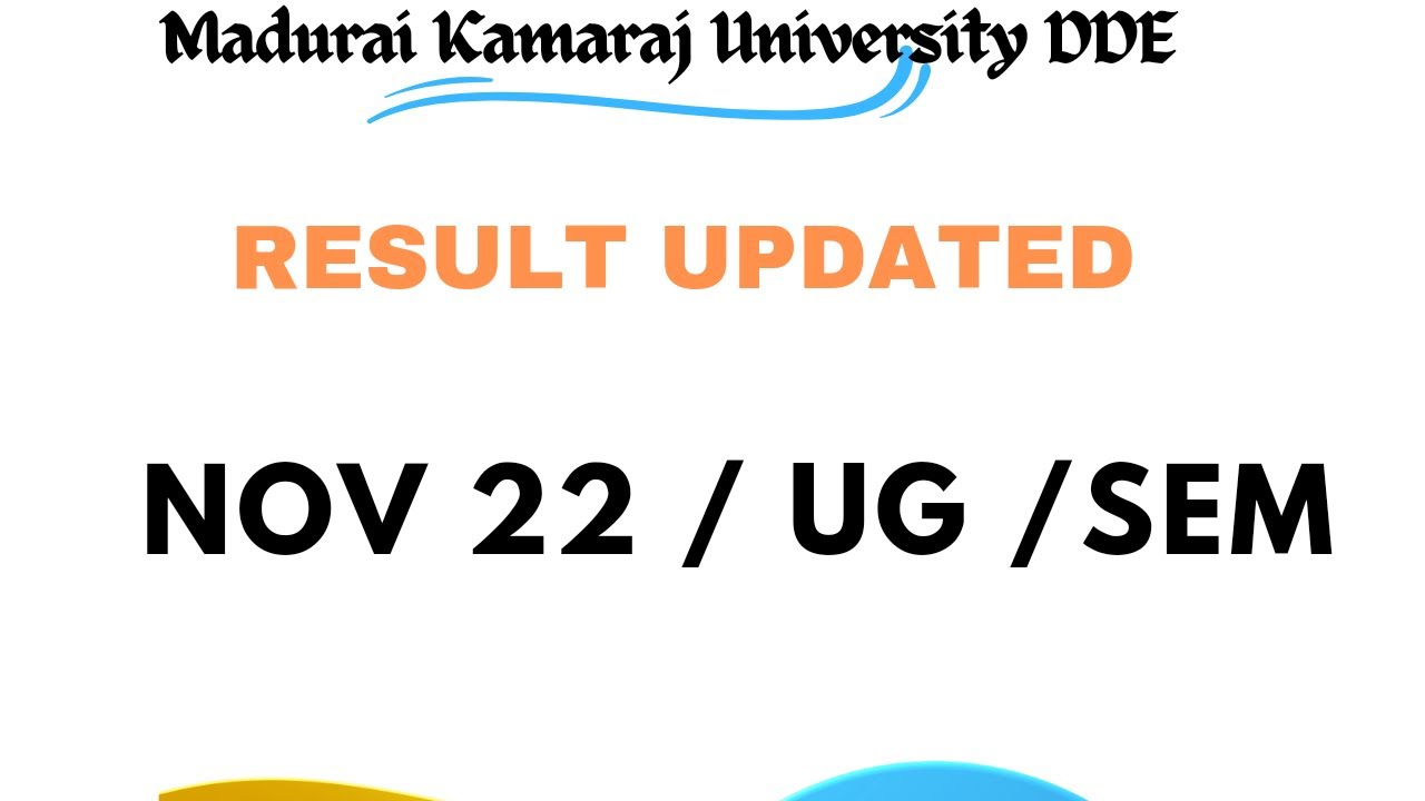 NOV 22 RESULTS | UPDATED | UG | SEMESTER PATTERN | MKU DDE - YouTube