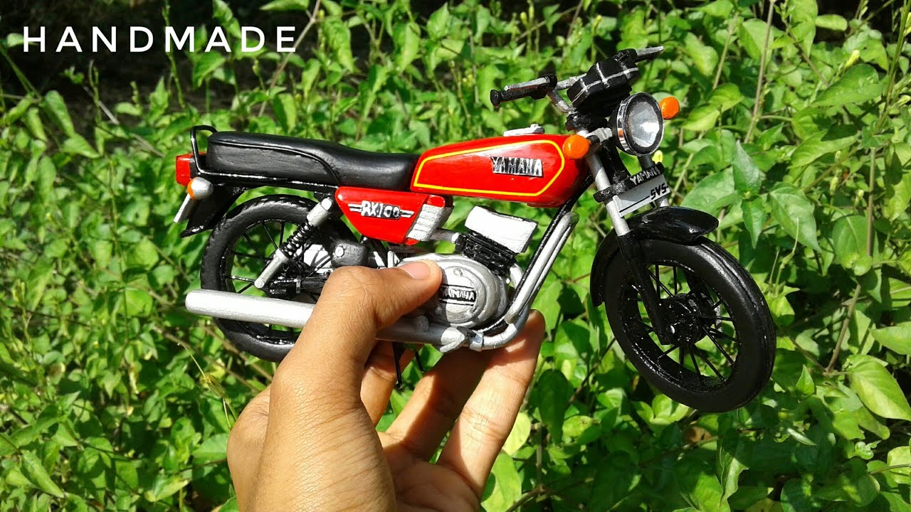 MINIATURE YAMAHA RX100 Bike Making - YouTube