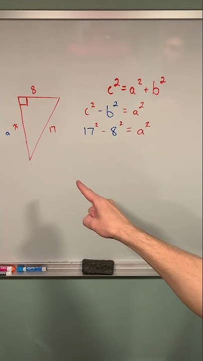 Use the pythagorean theorem to find the value of x #shorts - YouTube
