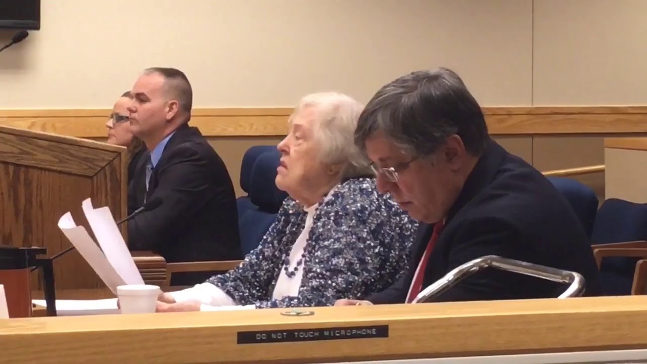 Pat Savage, of Stambaugh Appliance, makes victim impact statement - YouTube