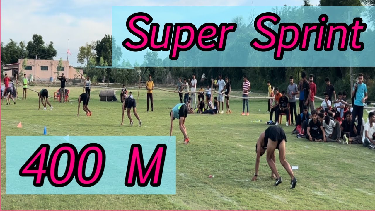 Super Fast Sprint (Final) 400 M Under -20 Boys North Zone Competition ...