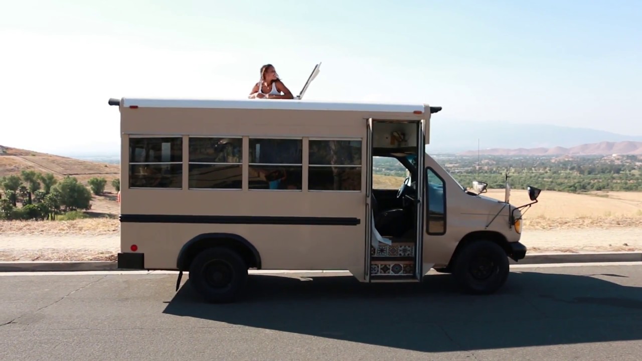 "Chick Shack" School Bus Conversion - YouTube