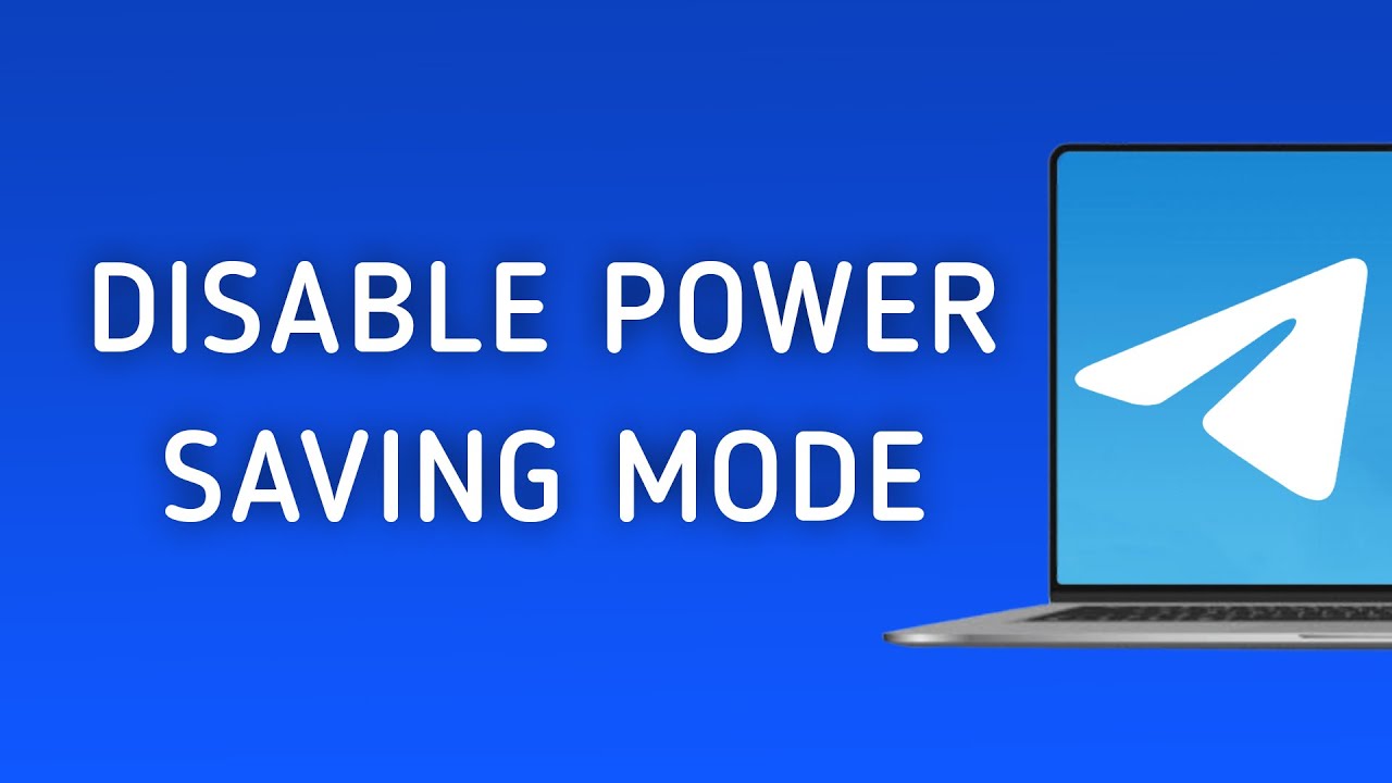 How To Disable Telegram's Power Saving Mode On PC - YouTube