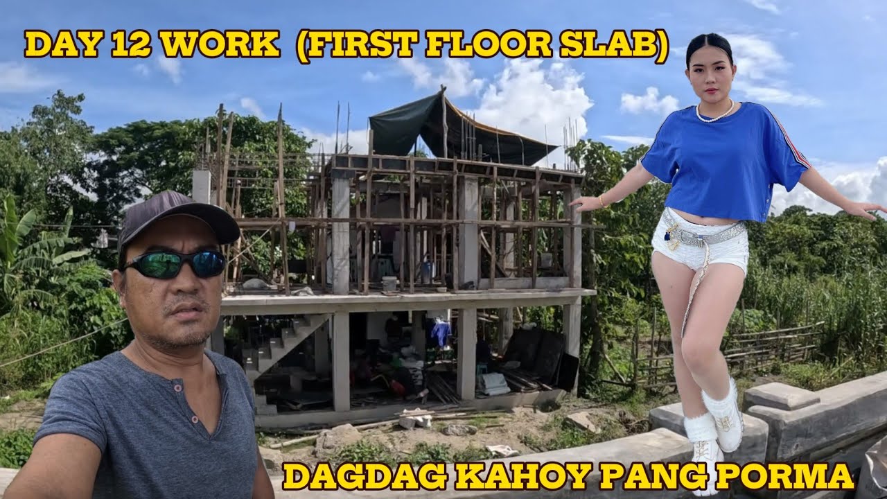 [PART 40] NEW PROJECT SA BAHAY NI GWEN | DAY 12 WORK (FIRST FLOOR SLAB ...