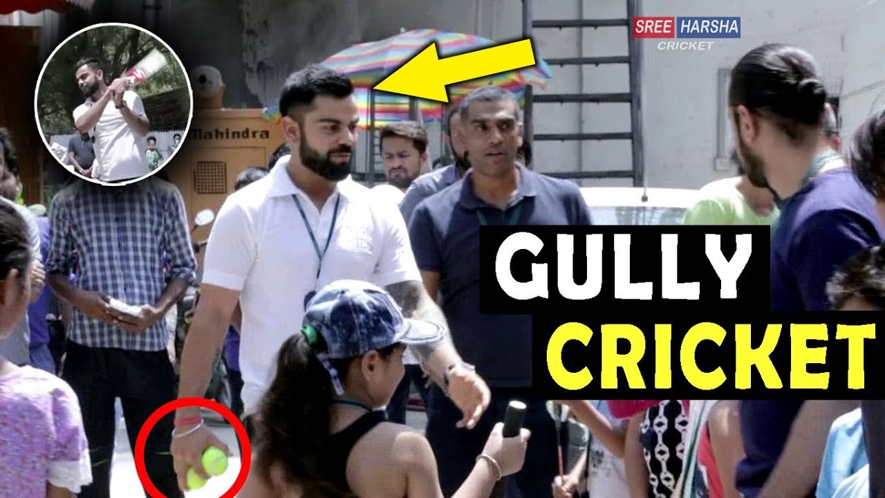 Cricketers Playing Street Cricket Compilation | Gully Cricket | Virat ...