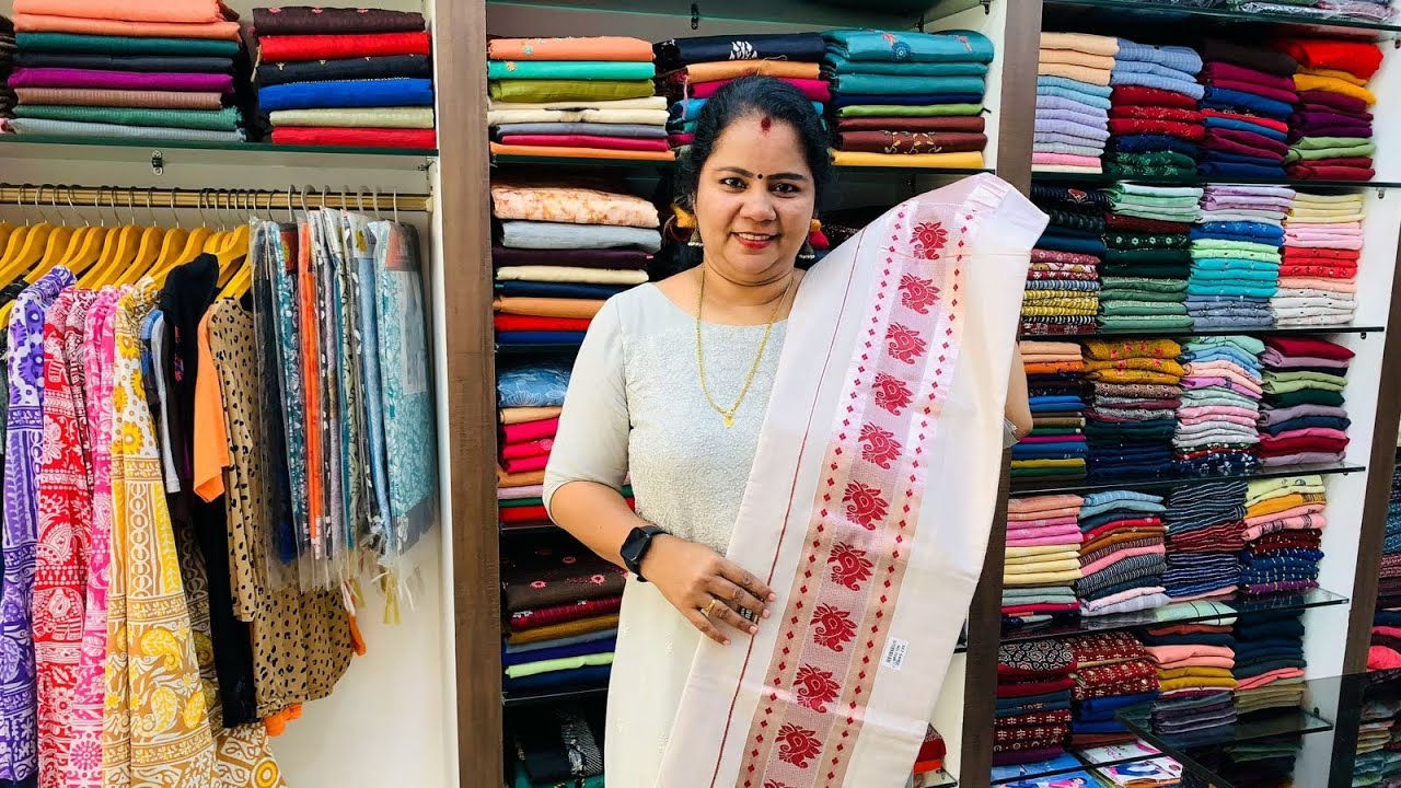 Onam Special Tissue Set Saari Collections | Amogha Boutique - YouTube