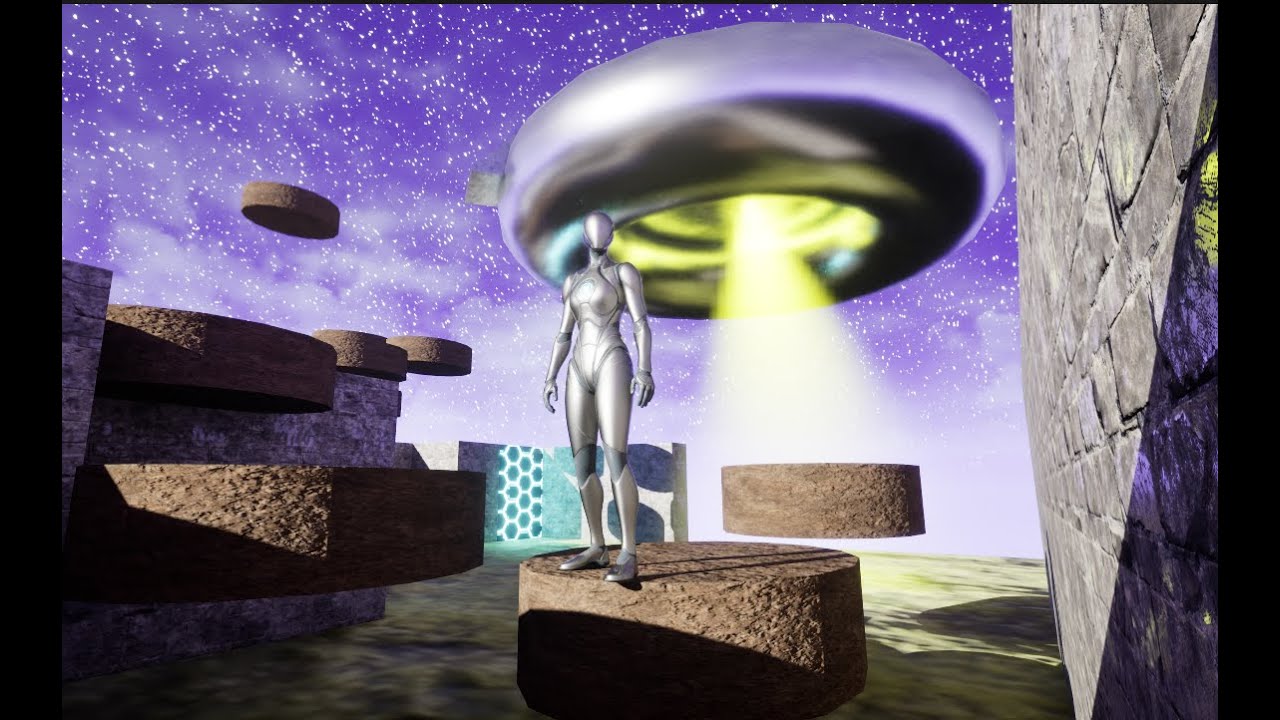 UFO Game Playtest with Texture & Light - YouTube