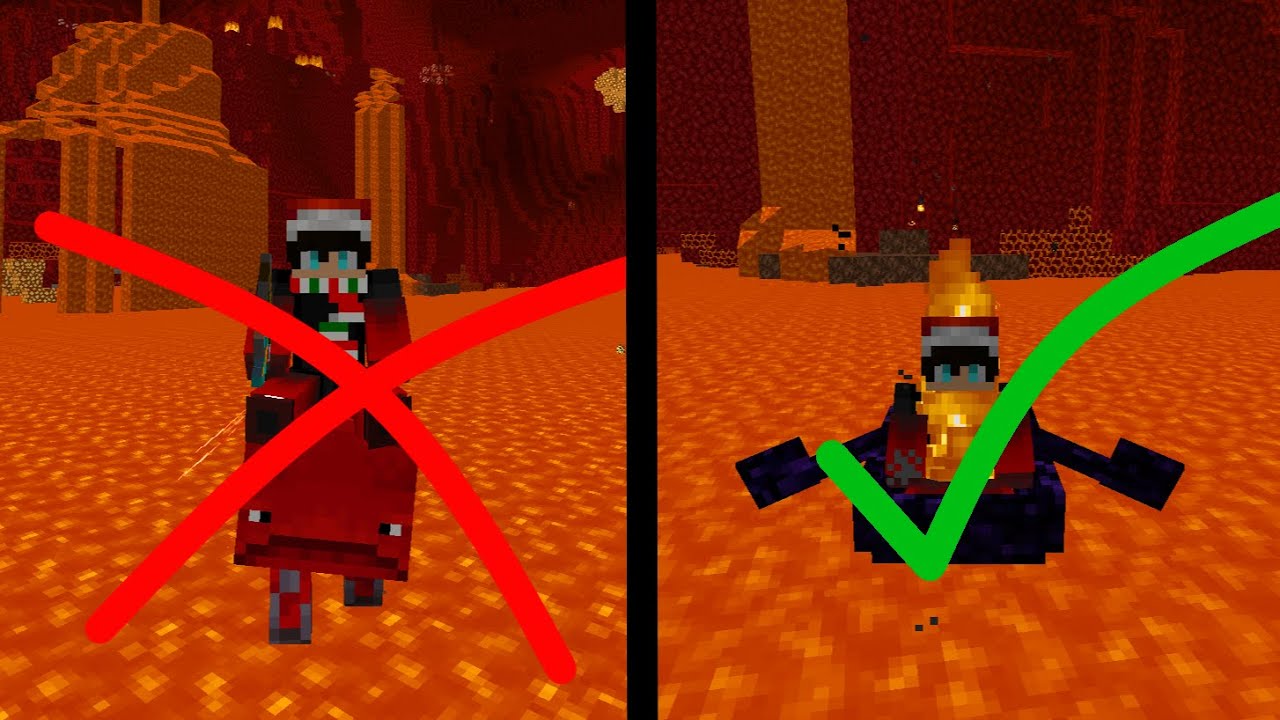 how to travel faster in the nether - YouTube