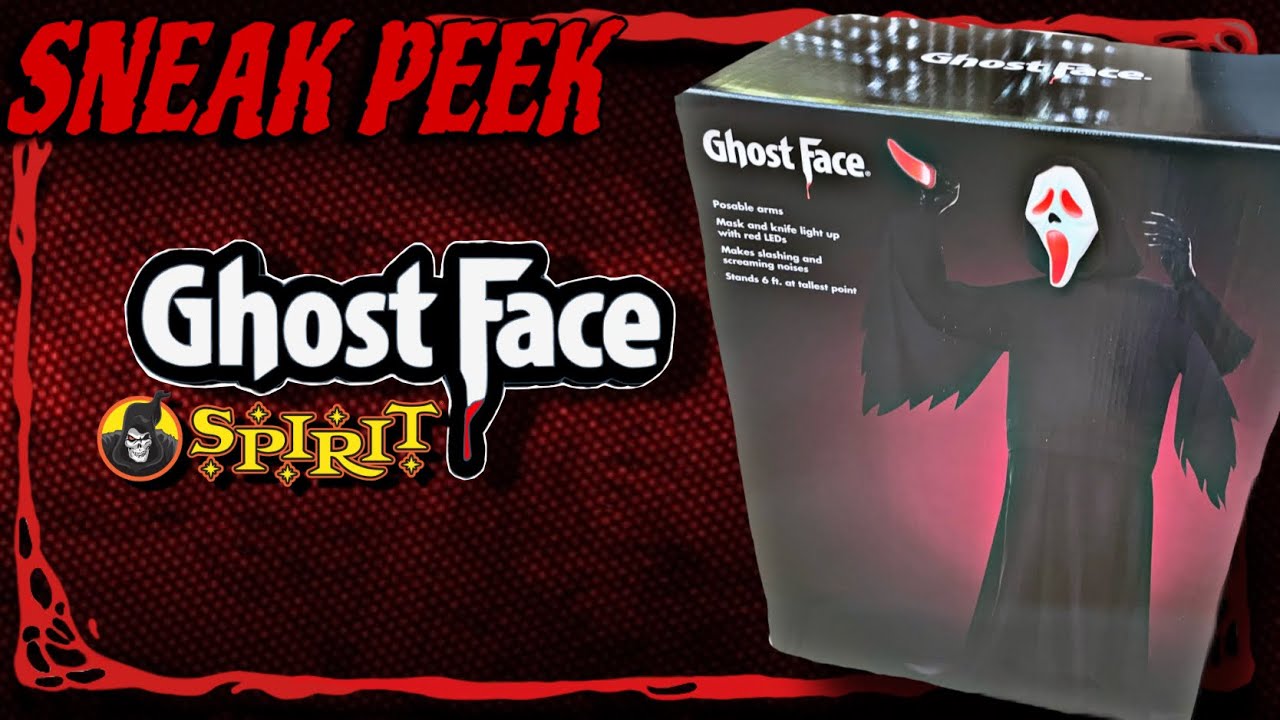 🔵GHOSTFACE static prop Box in-store🔵Spirit Halloween 2024 - YouTube