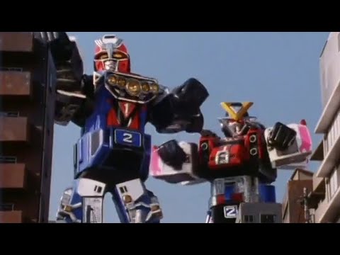 Power Rangers Turbo - Parts And Parcels - Megazord vs Divazord