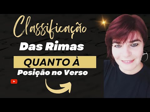 Classificação de Rimas Quanto à Posição no Verso 3 - YouTube
