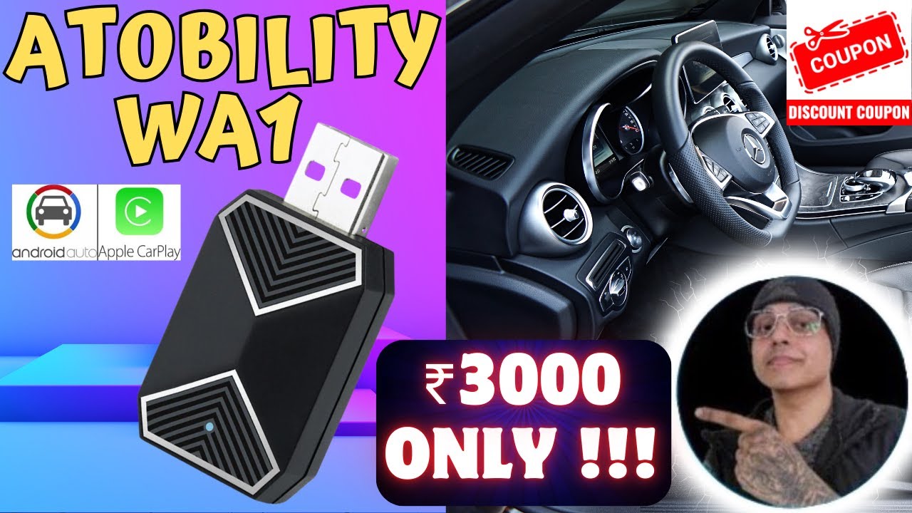 Cheapest Wireless CarPlay & Android Auto Adapter ! - Atobility WA1 ...