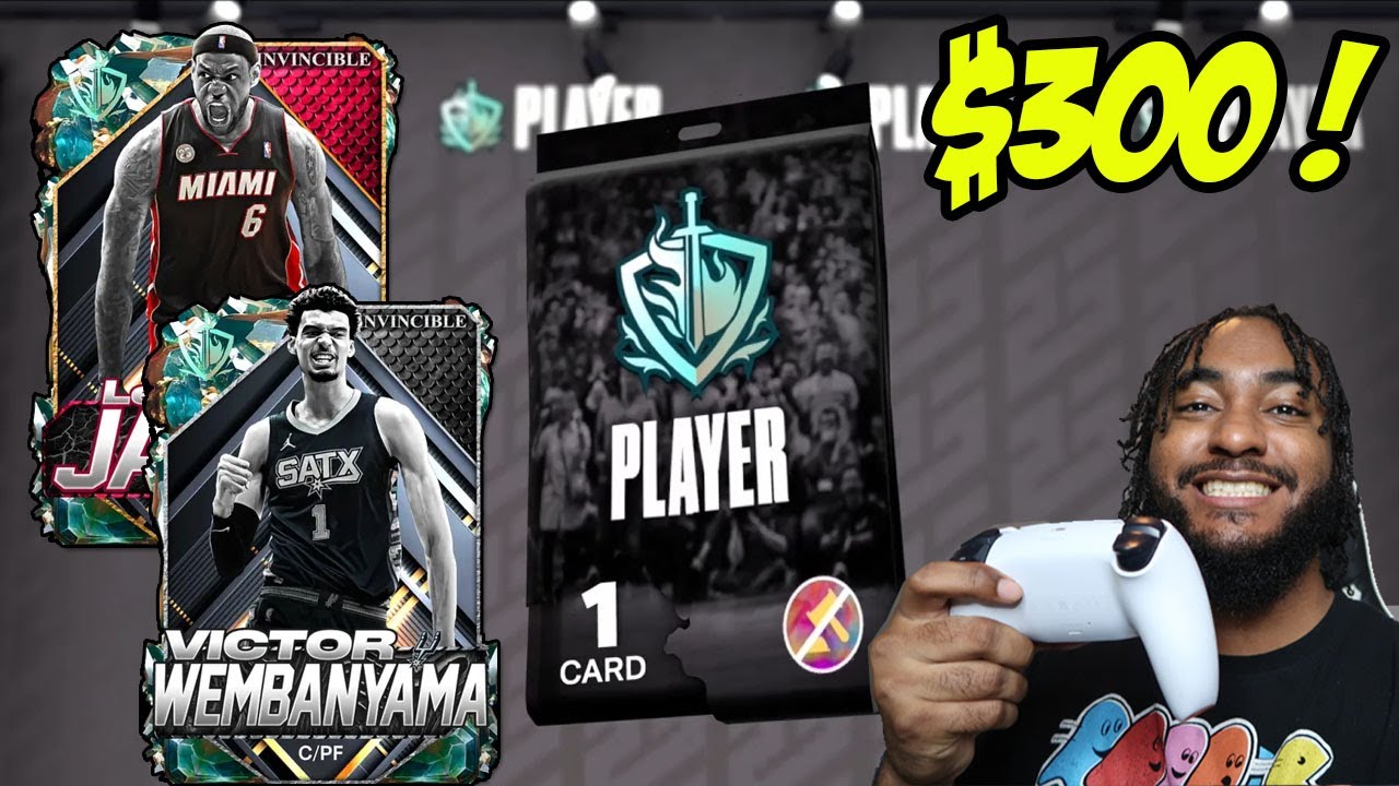 OPENING $300 INVINCIBLE PLAYER PACK ! NBA 2K25 MYTEAM - YouTube