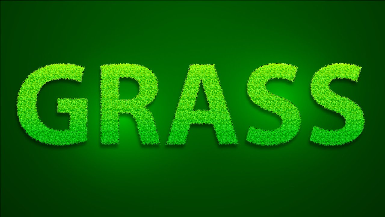 Illustrator Tutorial: How to make Realistic Grass Text Effect in ...