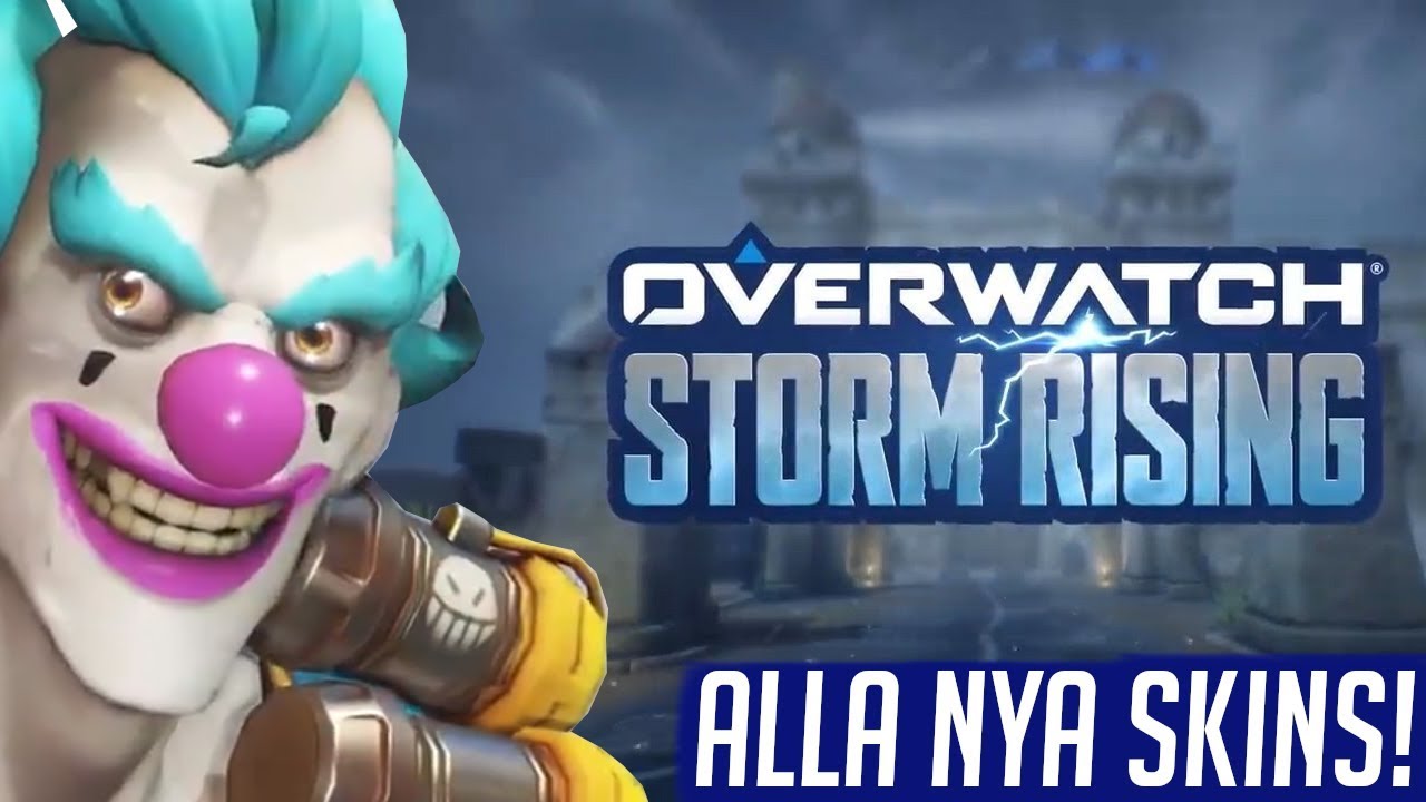 ALLA NYA SKINS - STORM RISING! [Overwatch] - YouTube