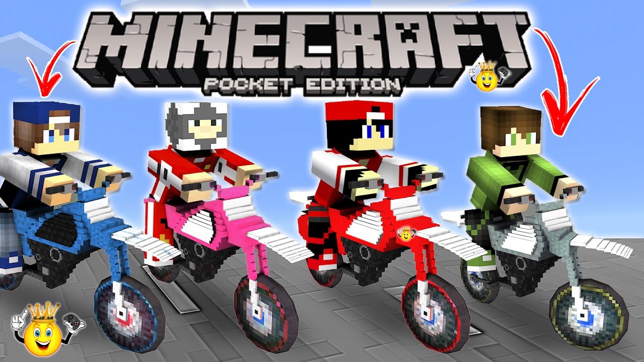 ⭐️Como Colocar Motos Minecraft PE🛵 - YouTube