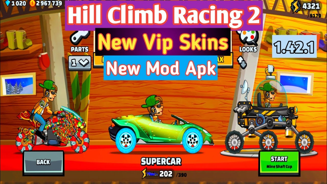 Hill Climb Racing 2 mod -New pit crew Skin & Unlimited Coins 1.42.1 No ...