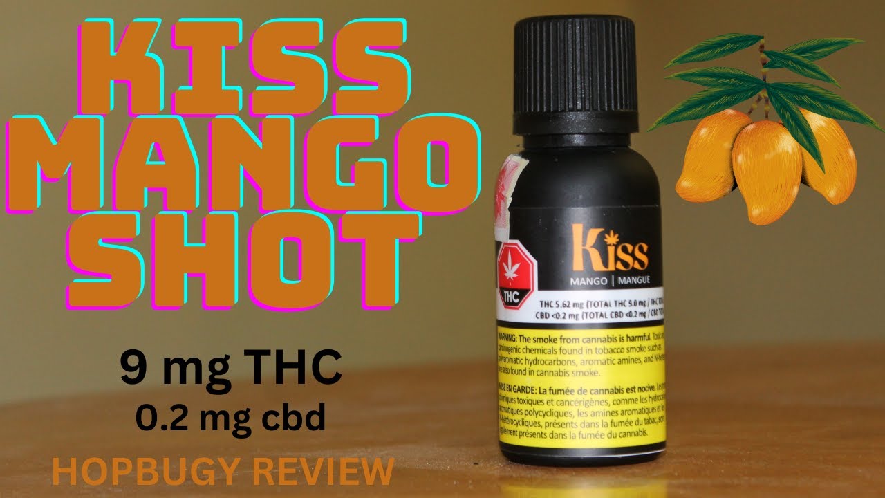 Kiss Mango Shot 9 mg THC Infused Cannabis Drink - YouTube