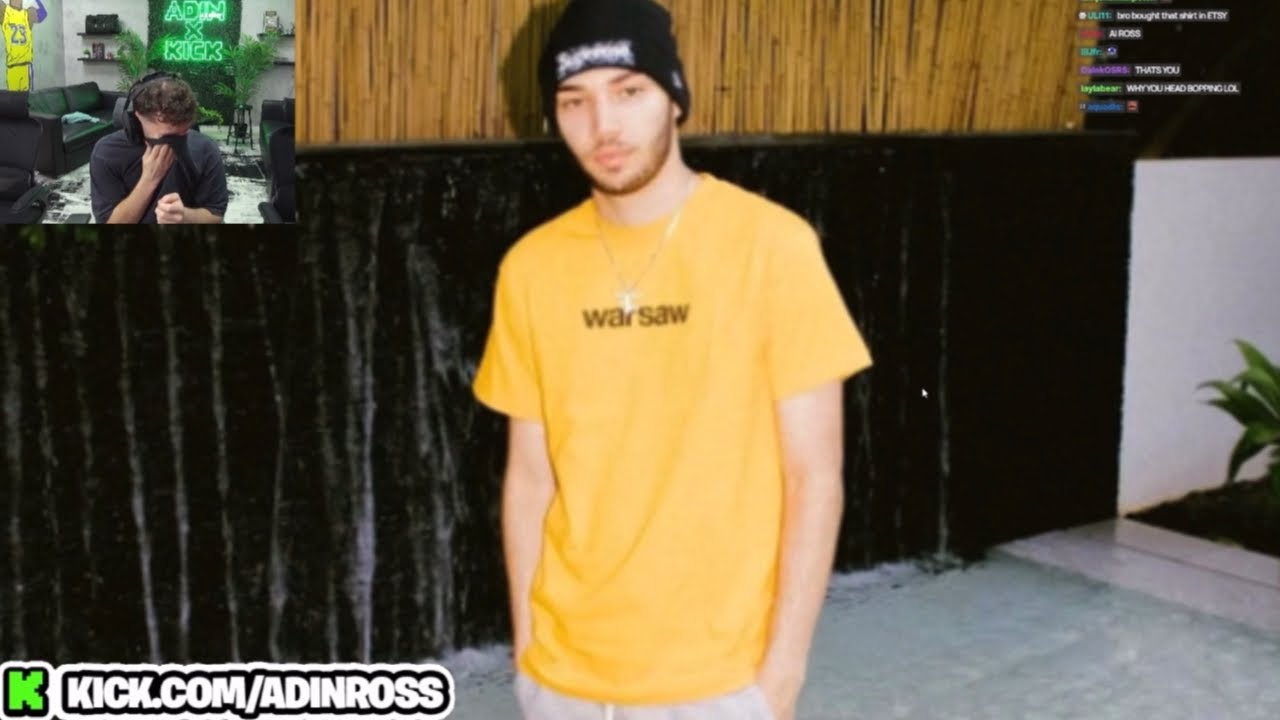 Adin Ross starts crying Reacting to his (unreleased) Song! - YouTube