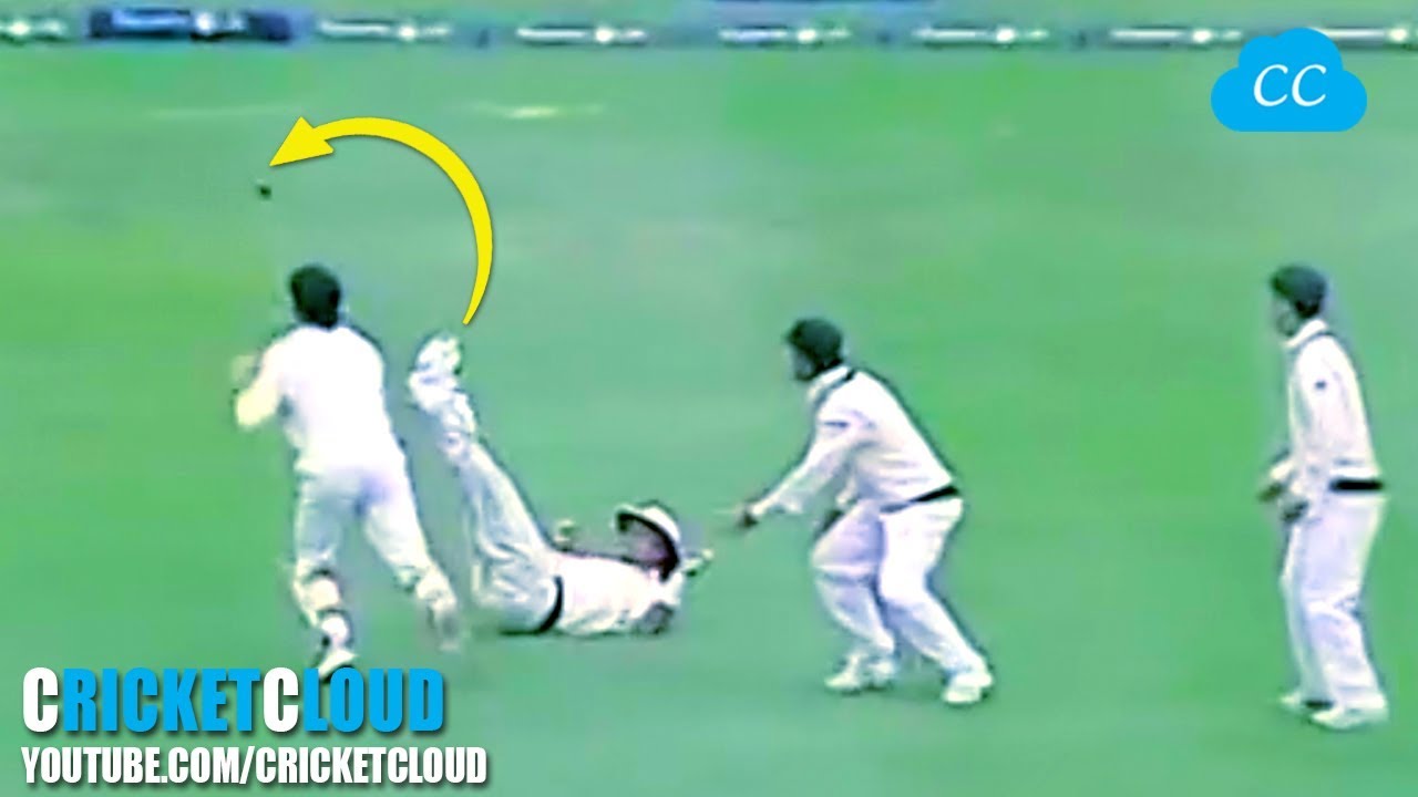 BEST Unusual CATCHES with the Feet in Cricket History !! Should it be ...