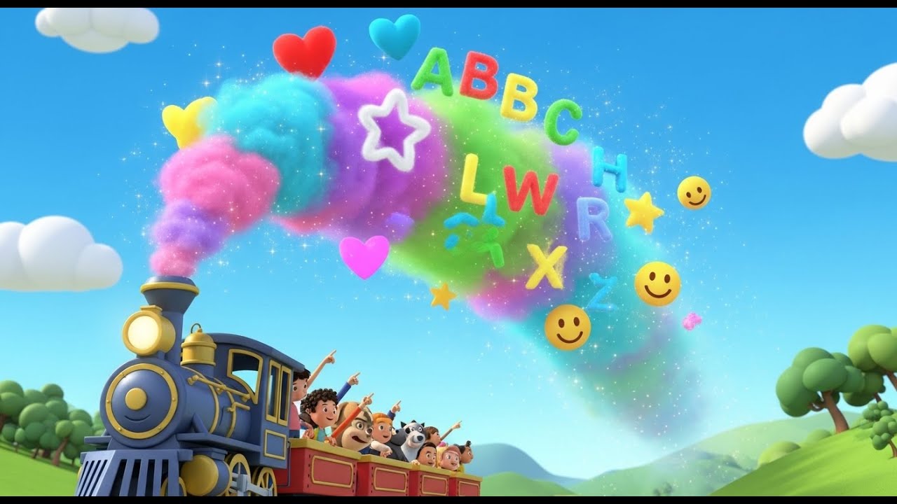 ABC Rainbow Train Ride | Best Nursery Rhymes and Kids Songs Collection ...