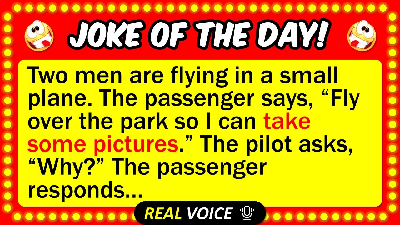 🤣 BEST JOKE OF THE DAY! - Two men are flying in a small plane when ...