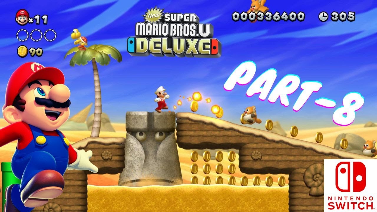 SUPER MARIO 🤩 BROS.U DELUXE 😱 [ Stone-Eye Zone ] PART-8 || NINTANDO ...