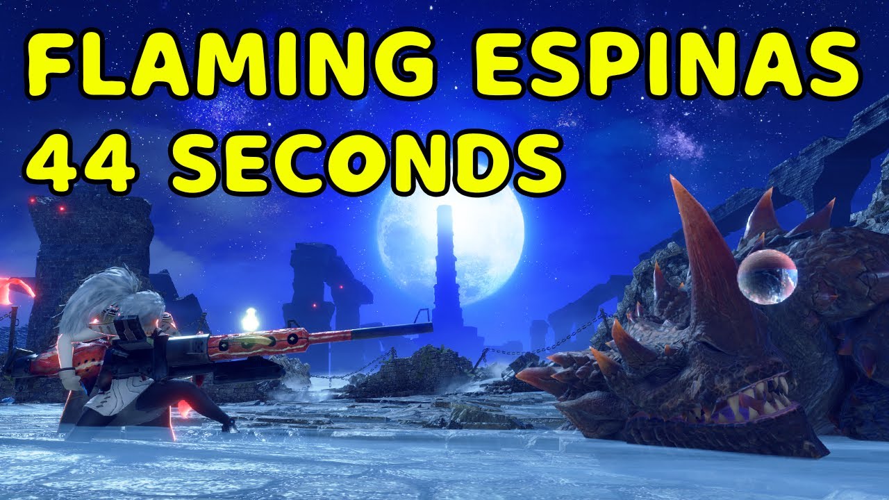 Flaming Espinas in 44 seconds // MHR Sunbreak - YouTube